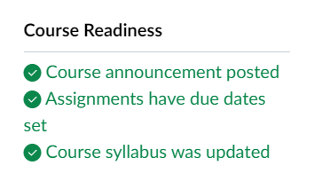 Course Readiness Checker | Wilmington University