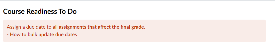 Course Readiness Checker | Wilmington University
